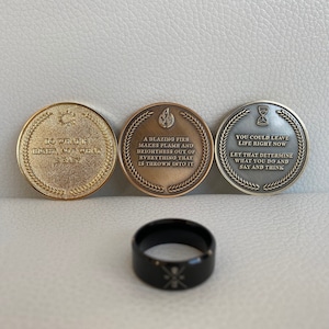 Stoic Medallion and Stoic Ring Collection Memento Mori Amor - Etsy