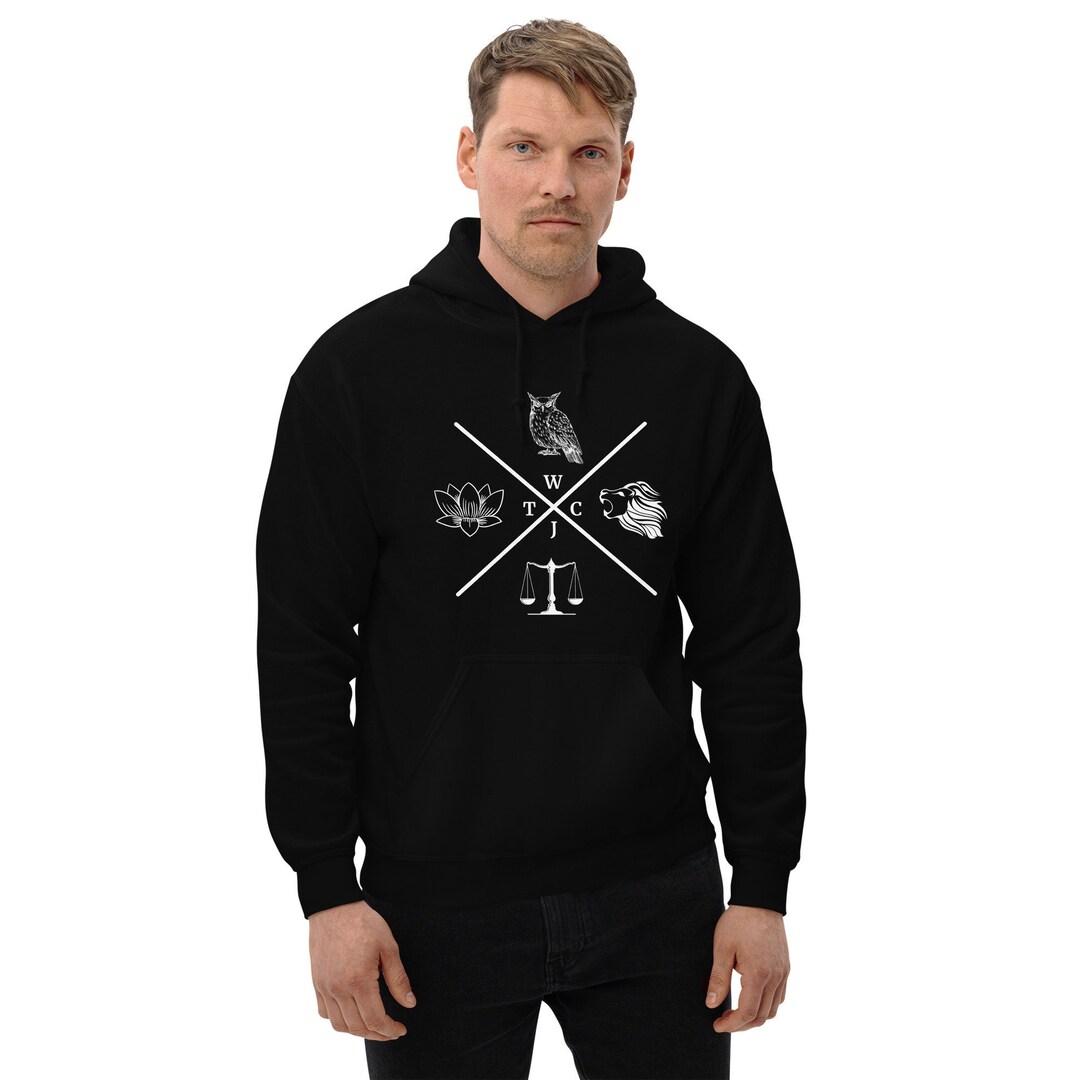 The Stoic Cardinal Virtues Logo Hoodie the Four Virtues of Stoicism ...