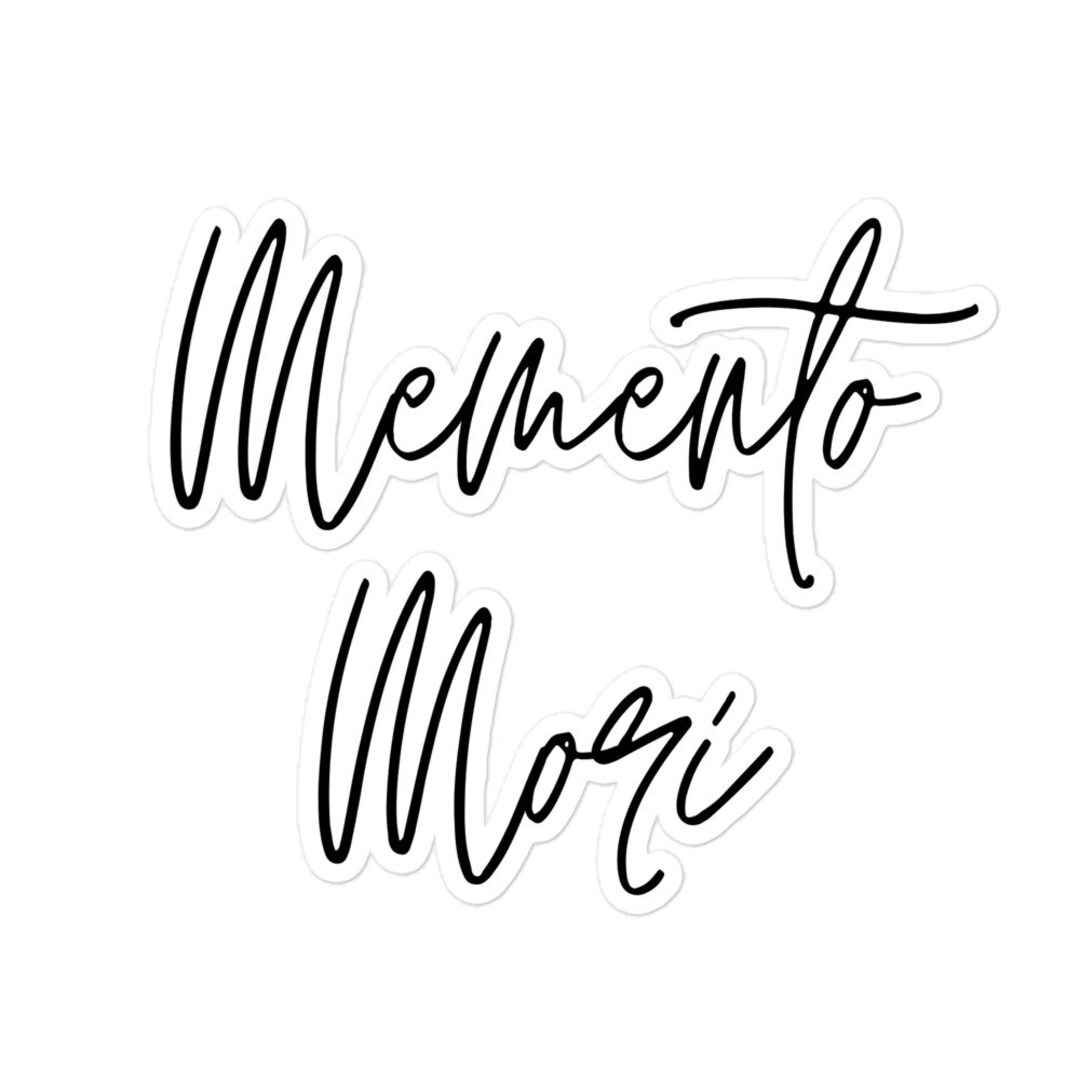 Memento Mori Sticker, Momento Mori Sticker for Laptop, Stoic Car ...