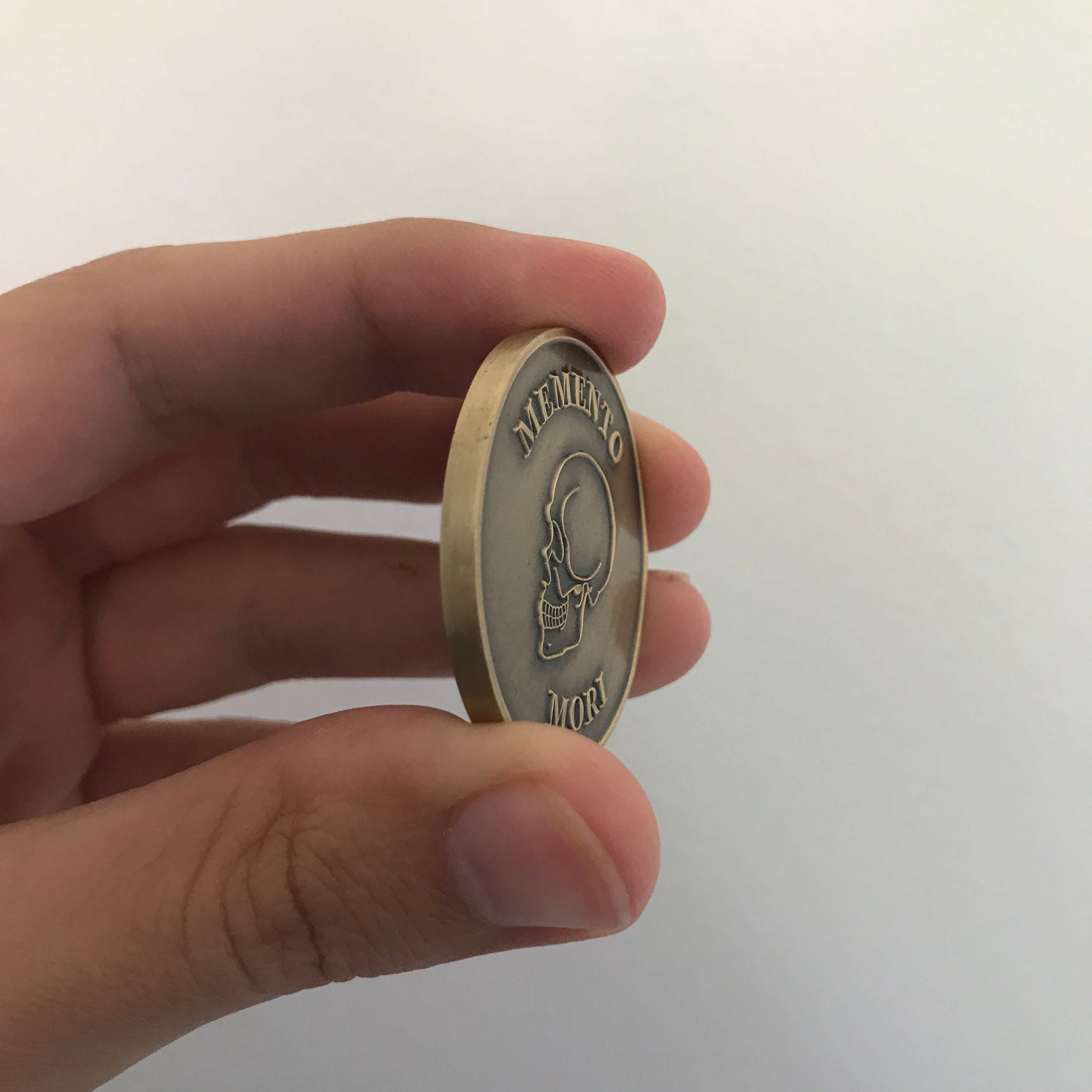 Memento Mori Coin Momento Mori Coin Stoic Coin Marcus - Etsy UK