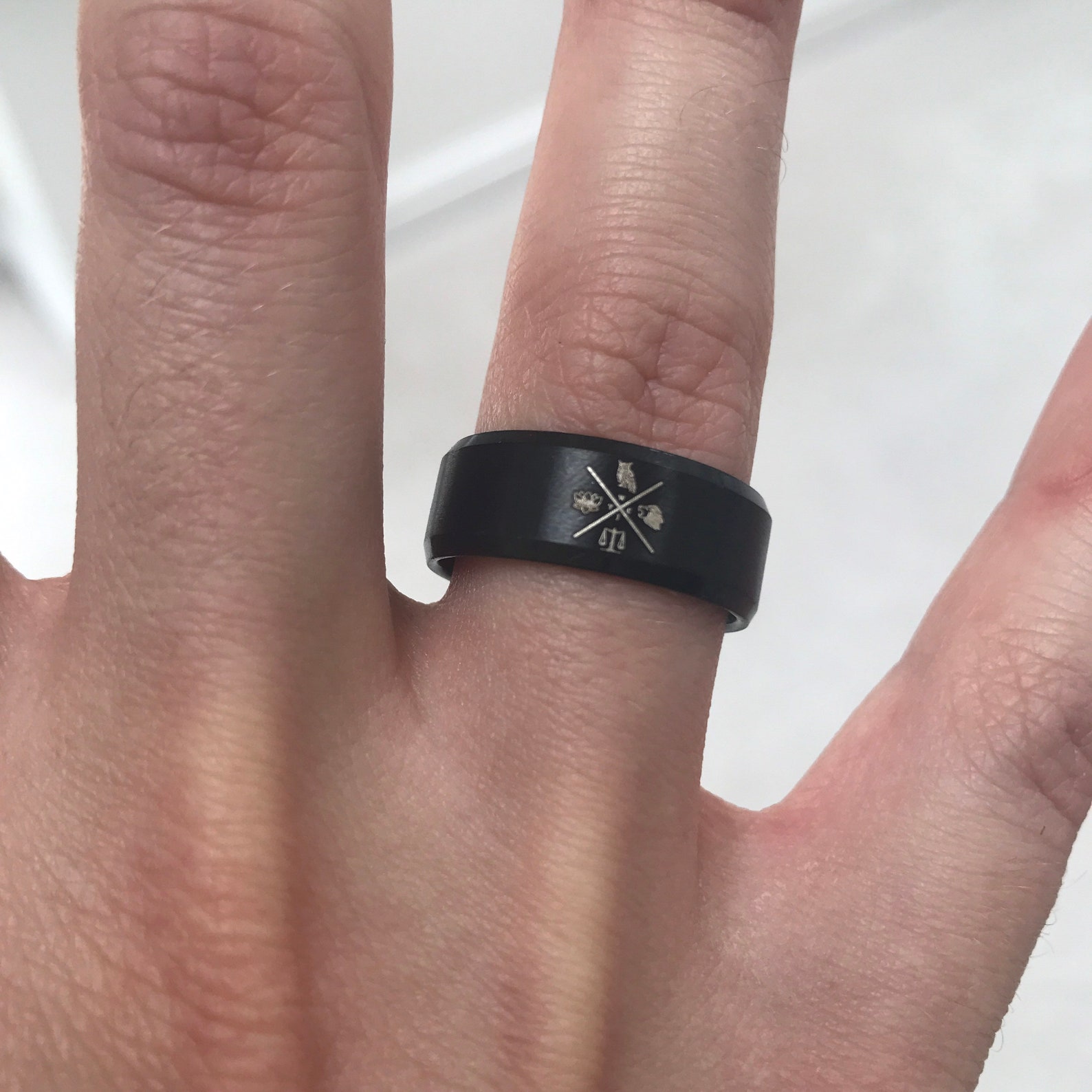 Stoic Four Cardinal Virtues Ring the Cardinal Virtues of - Etsy UK