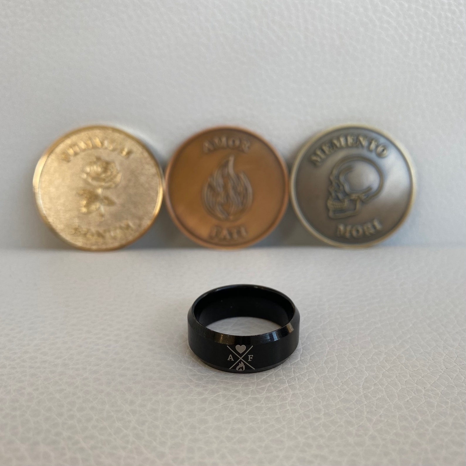 Stoic Medallion and Stoic Ring Collection Memento Mori Amor | Etsy