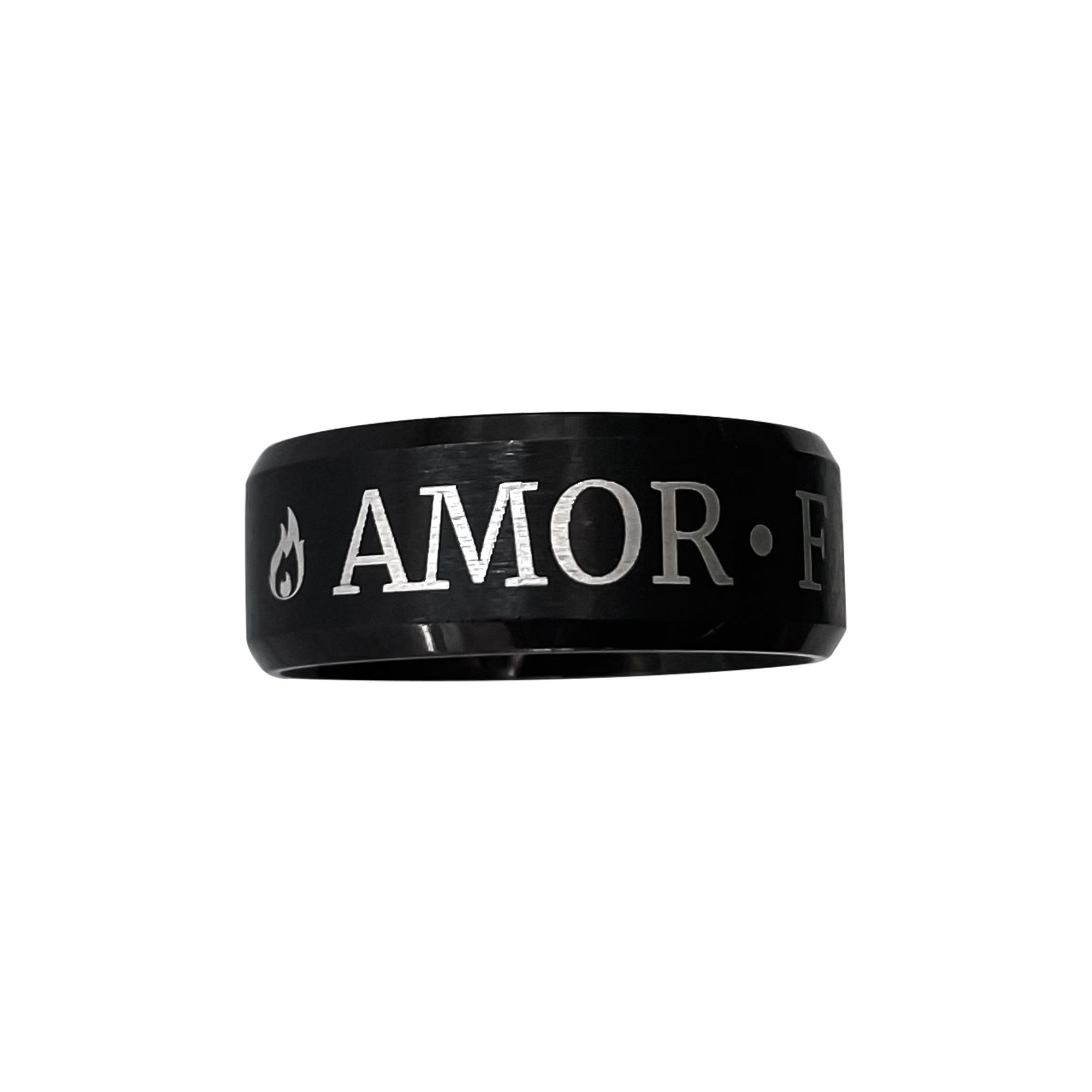 Stoic Ring Stoicism Black Band Philosophy Ring Amor Fati - Etsy UK