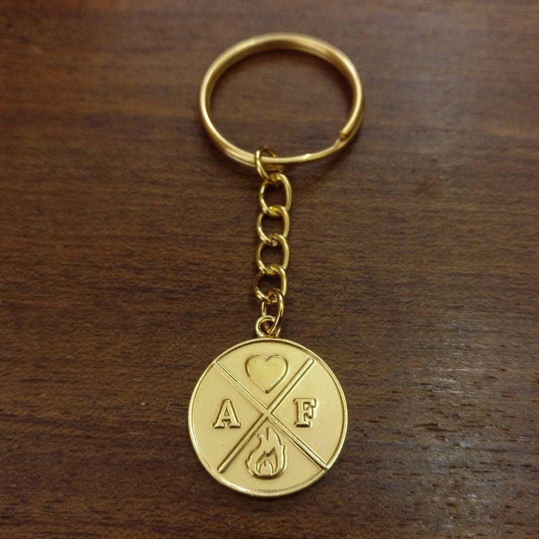 Amor Fati Keychain Gold Stoic Keychain Premium Keychain - Etsy