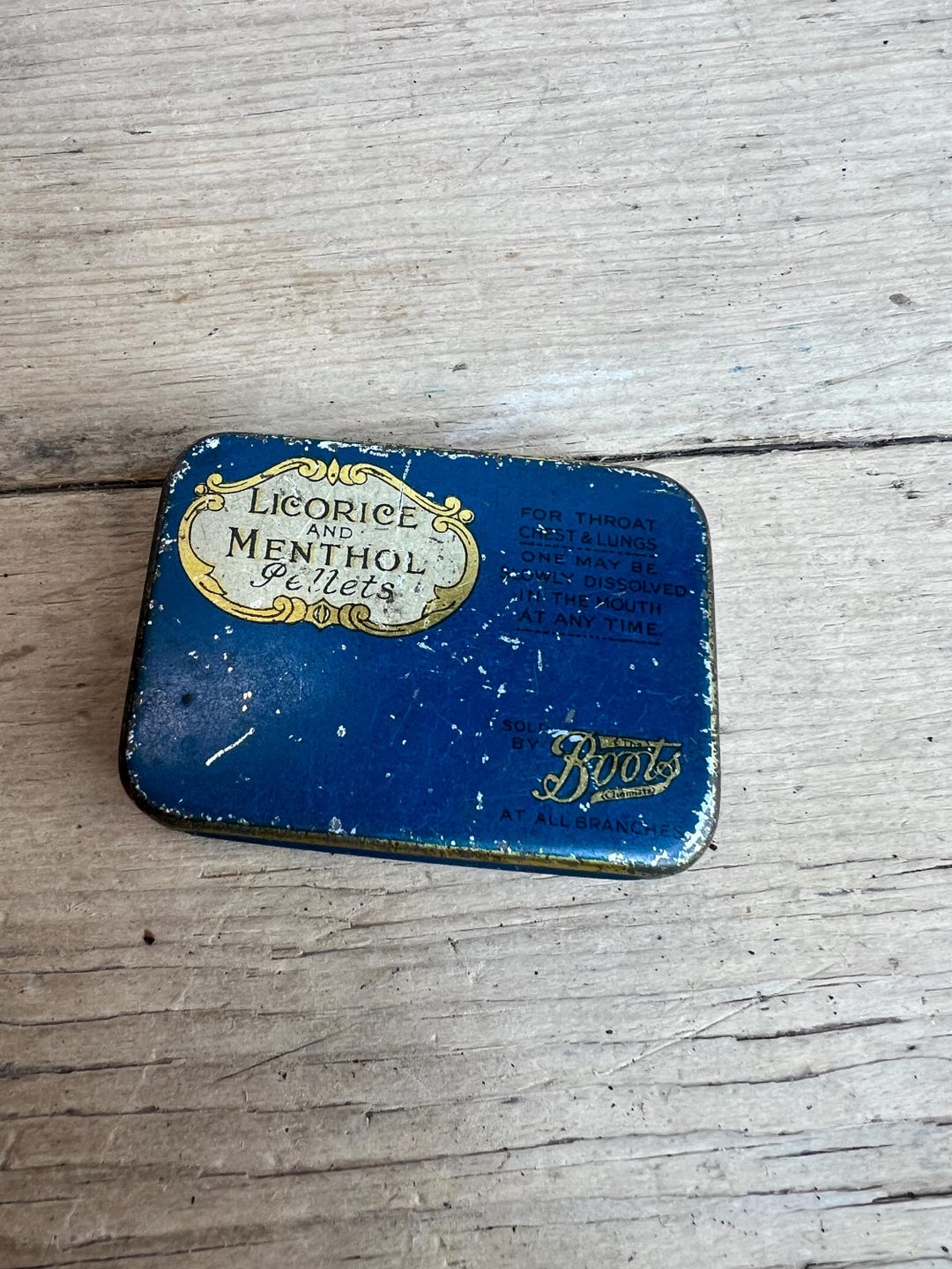 Vintage Licorice & Menthol Tin, by Boots Chemists. - Etsy