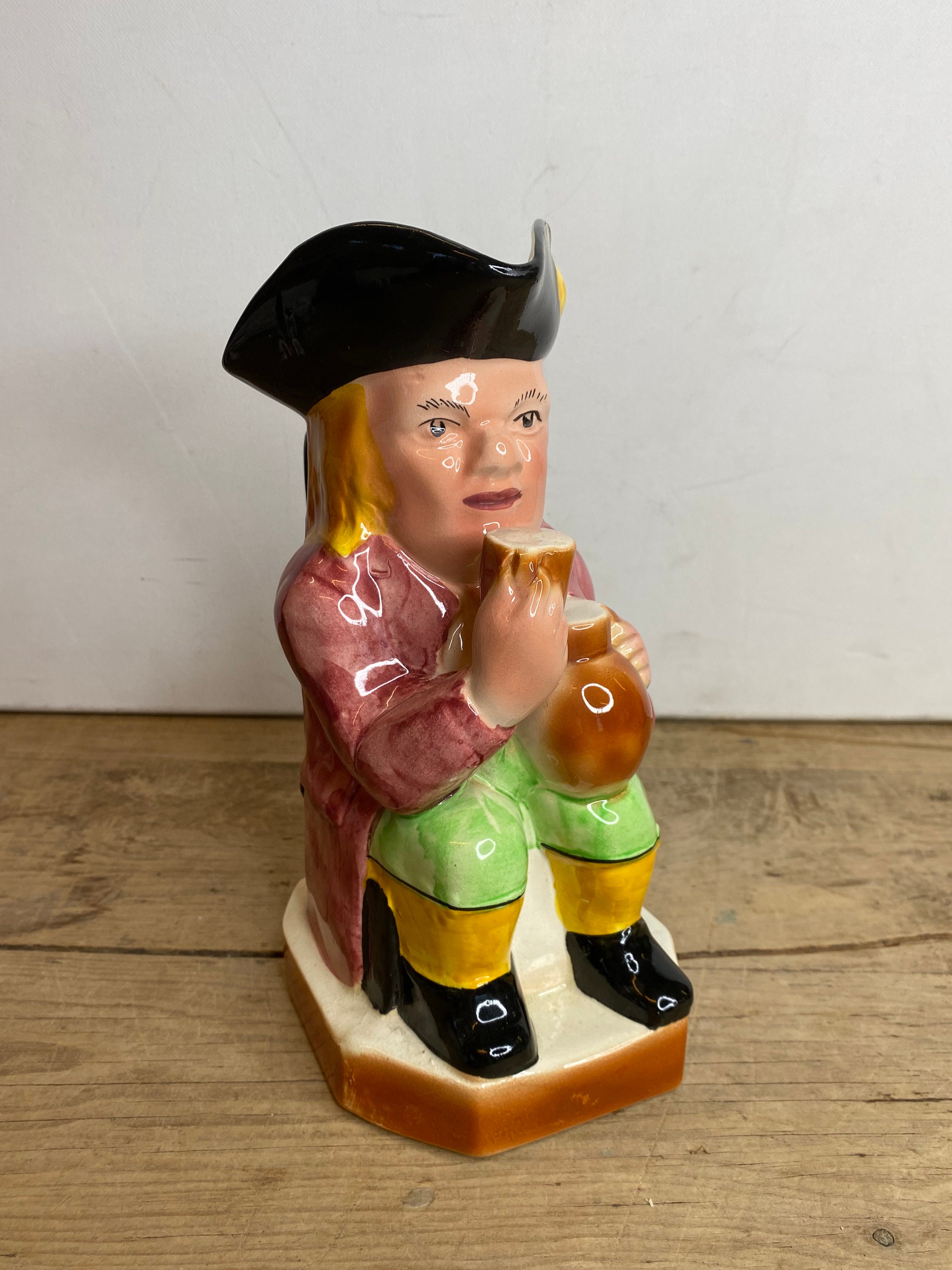 Vintage Avon Ware Tall Toby Jug. Jolly Man in a Red Jacket in Good ...