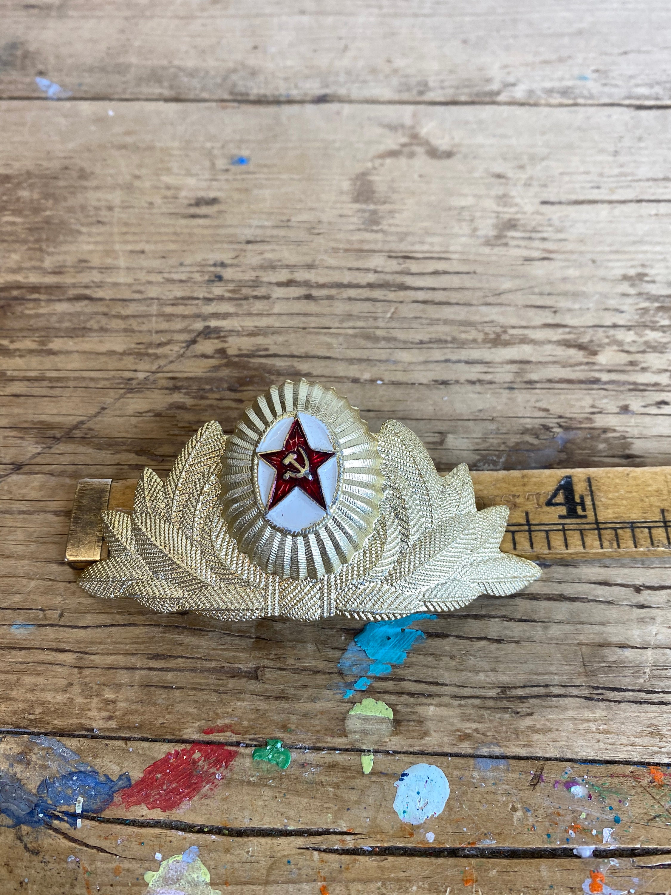 Vintage Replica Russian Cap / Uniform Badge. Very Good Condition. - Etsy