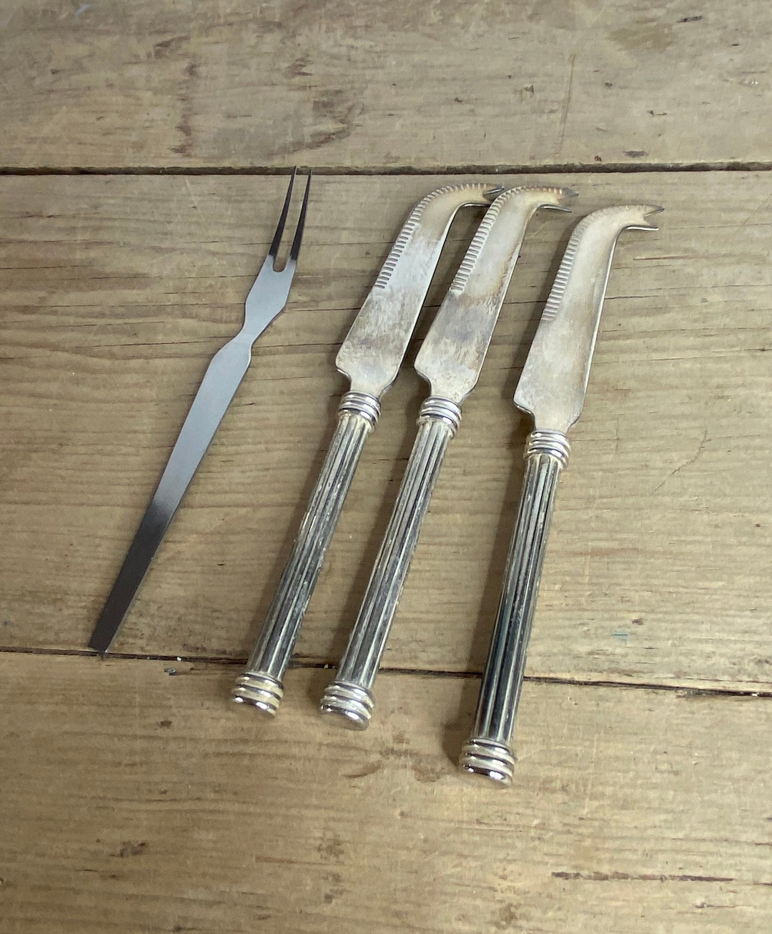 Vintage Column Style Cheese Cutlery & 1 X Stylish Fork. - Etsy