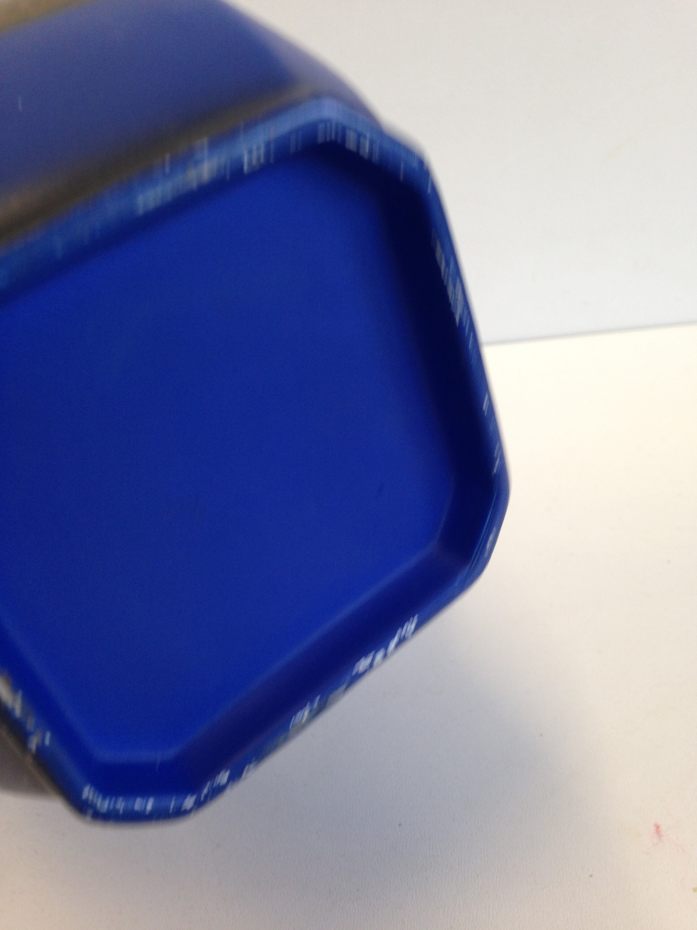 Vintage Ceramic Hand Painted Biscuit Barrel. Matt Blue With - Etsy UK