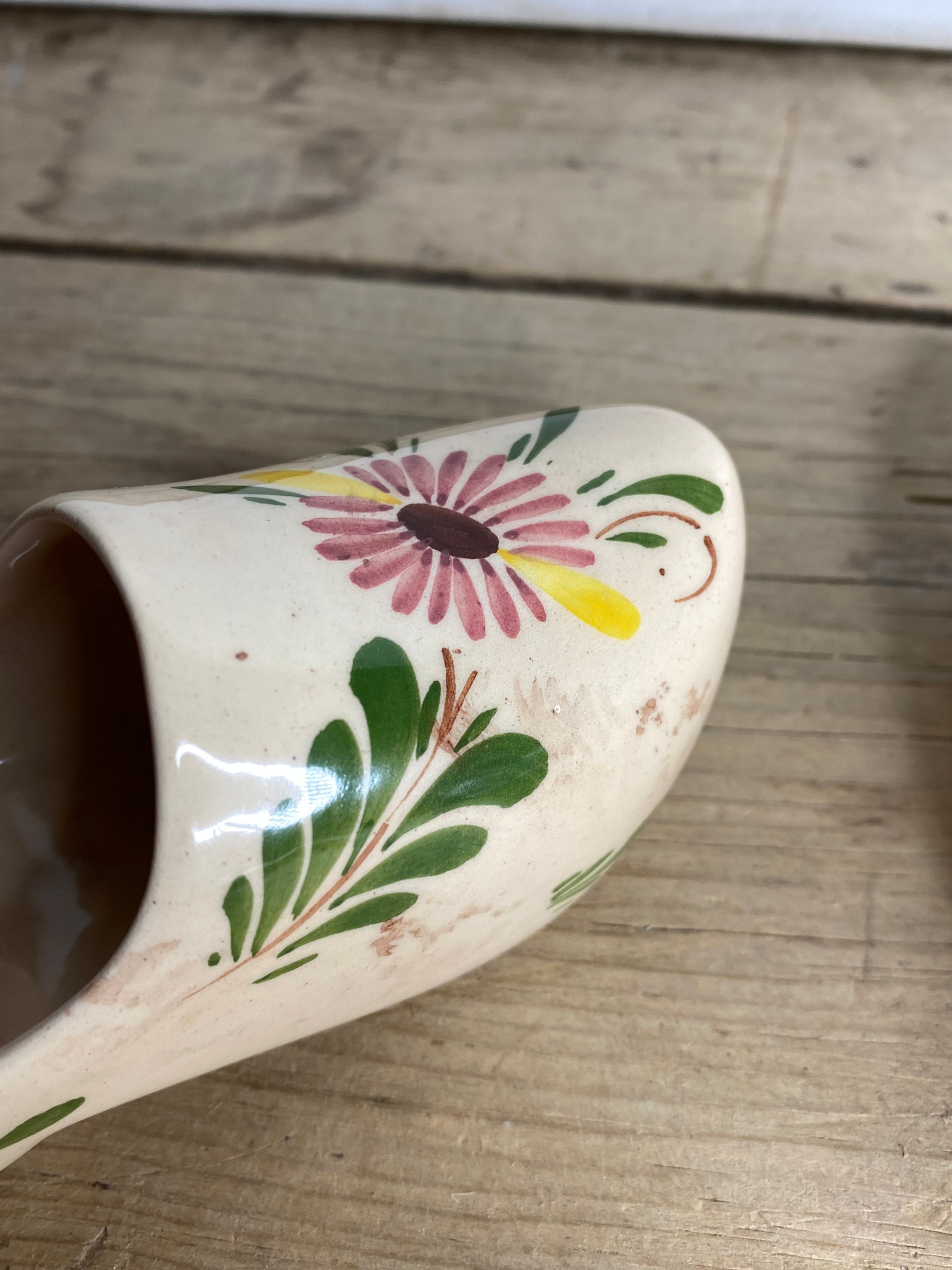 Vintage Pair of Colourful Dutch / Holland Souvenir. Small Pottery Clog ...