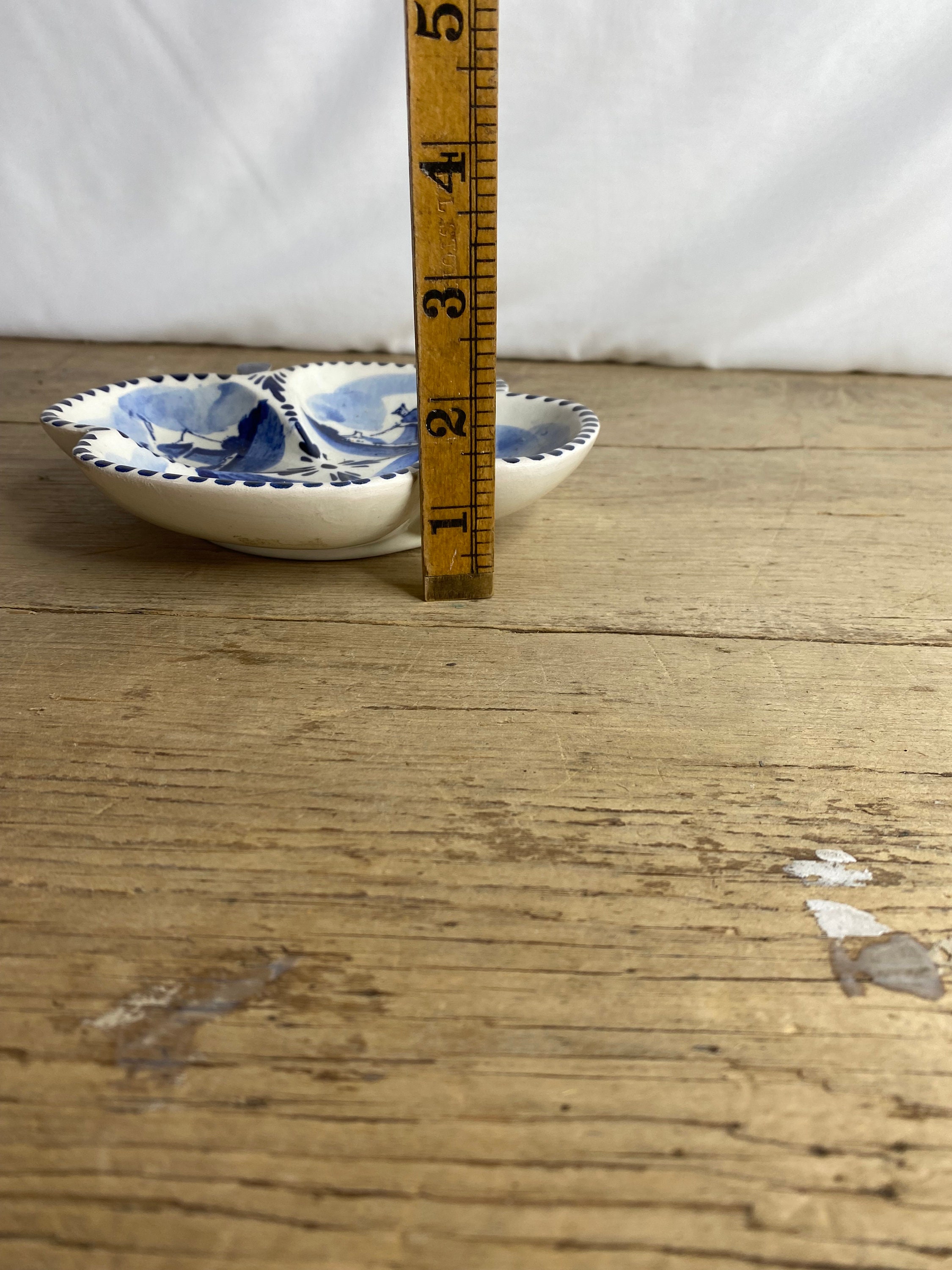 Vintage Delfts Blauw / Delft Blue Handpainted Four Section | Etsy