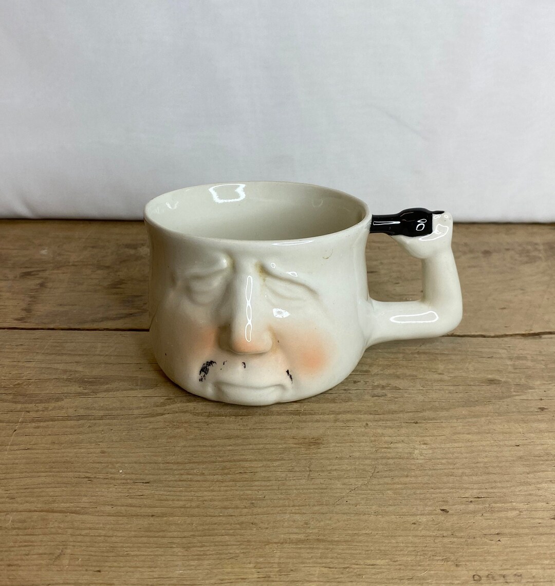 Vintage 1980's Rising Hawk Russian Roulette 3d Face Character Mug With ...