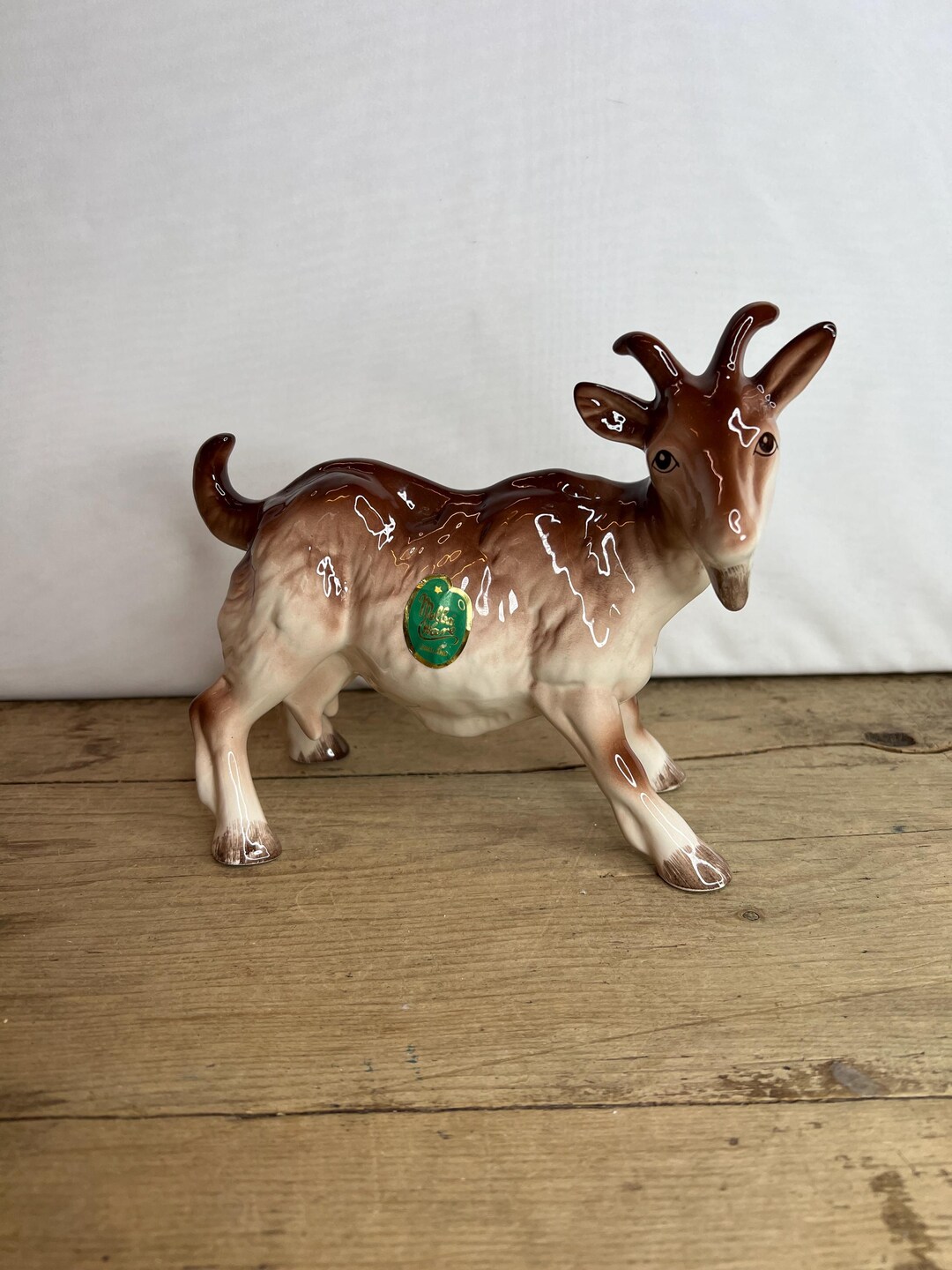 Vintage Melba Ware Large Nanny Goat Figurine / Ornament With Original ...