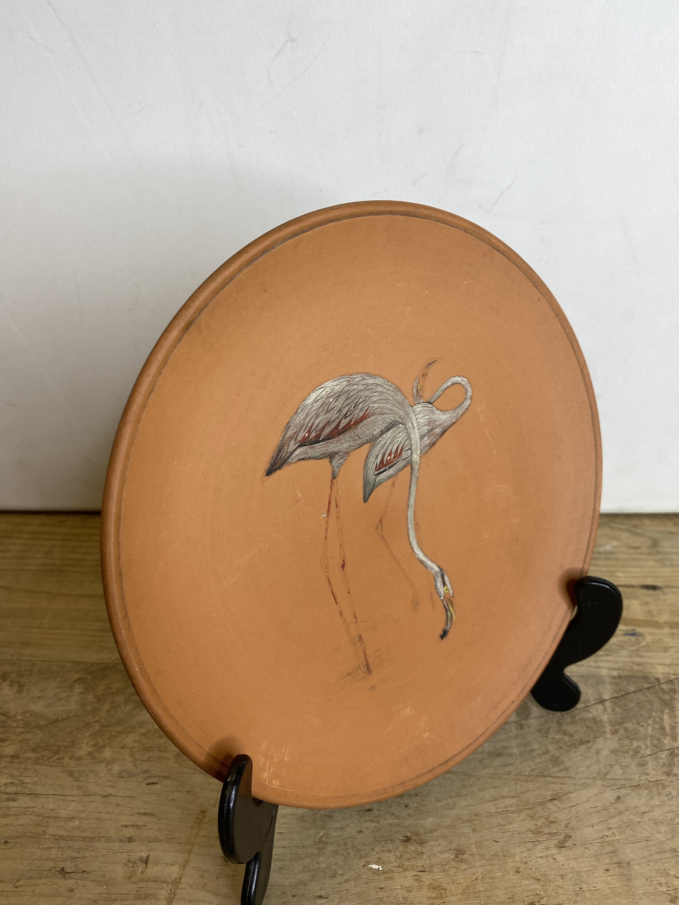 Collectible Plates Vintage Watcombe Torquay Terracotta Plate with Pair ...