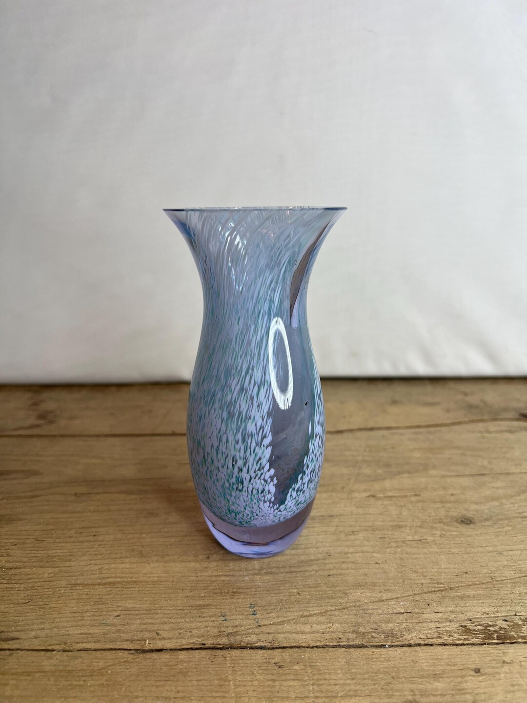 Vintage Caithness Clear Blue Small Glass Vase. in Good Condition. - Etsy