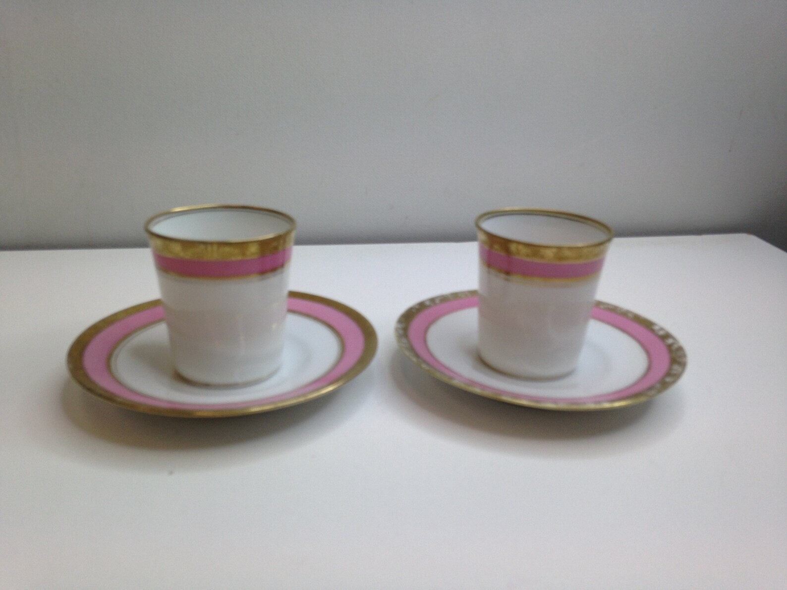 Vintage Noritake Pair of White and Pink With Gilt Edge - Etsy UK