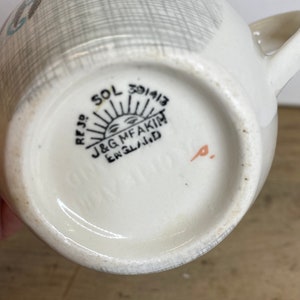 Vintage J & G Meakin SOL White With Wheat Pattern Milk Jug Pretty ...