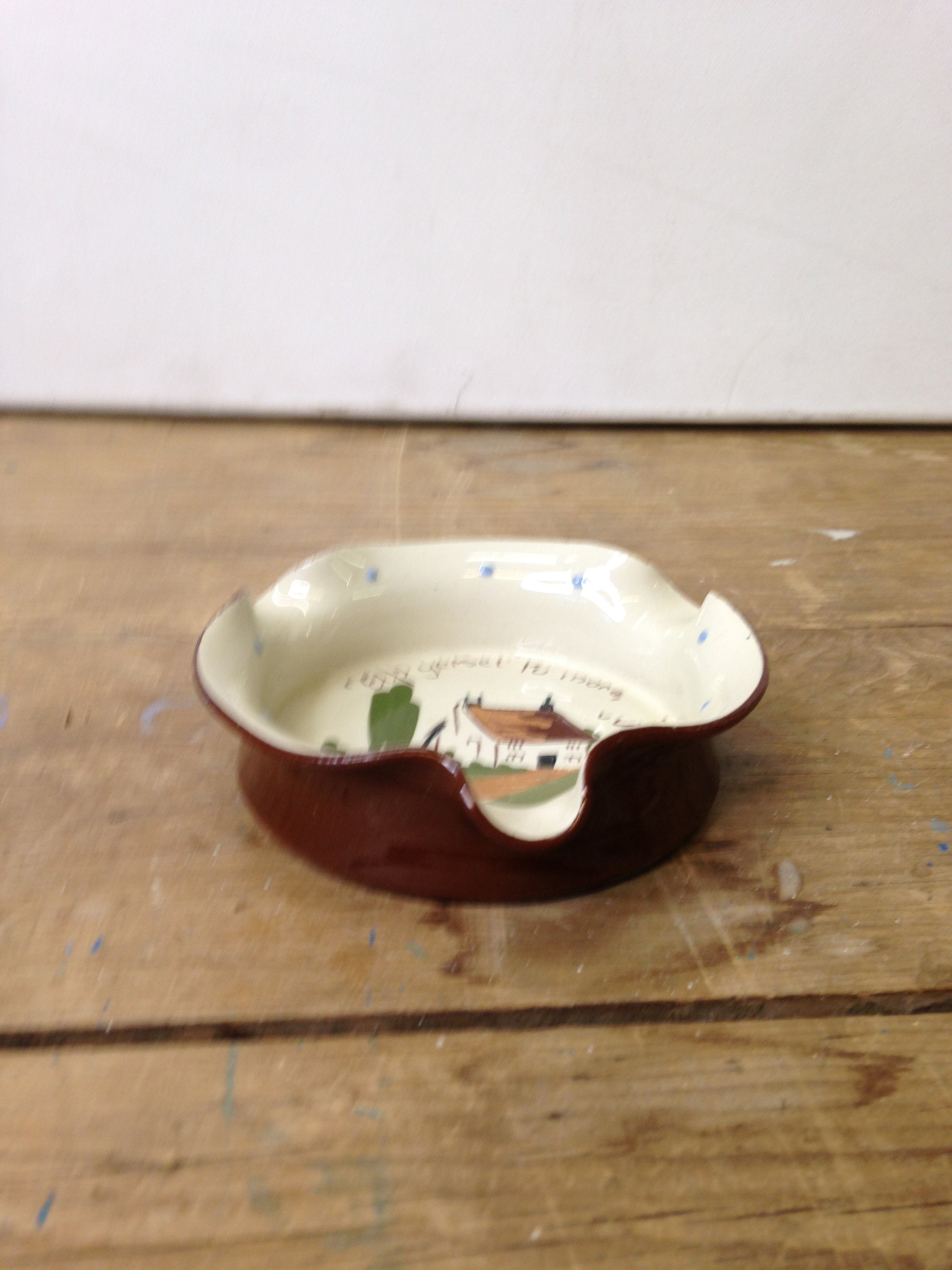 Vintage Collectible Devon Ware Pinched Edge Ceramic Pin Dish / - Etsy UK