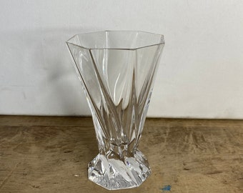 Clear Glass Cone Vase - Etsy