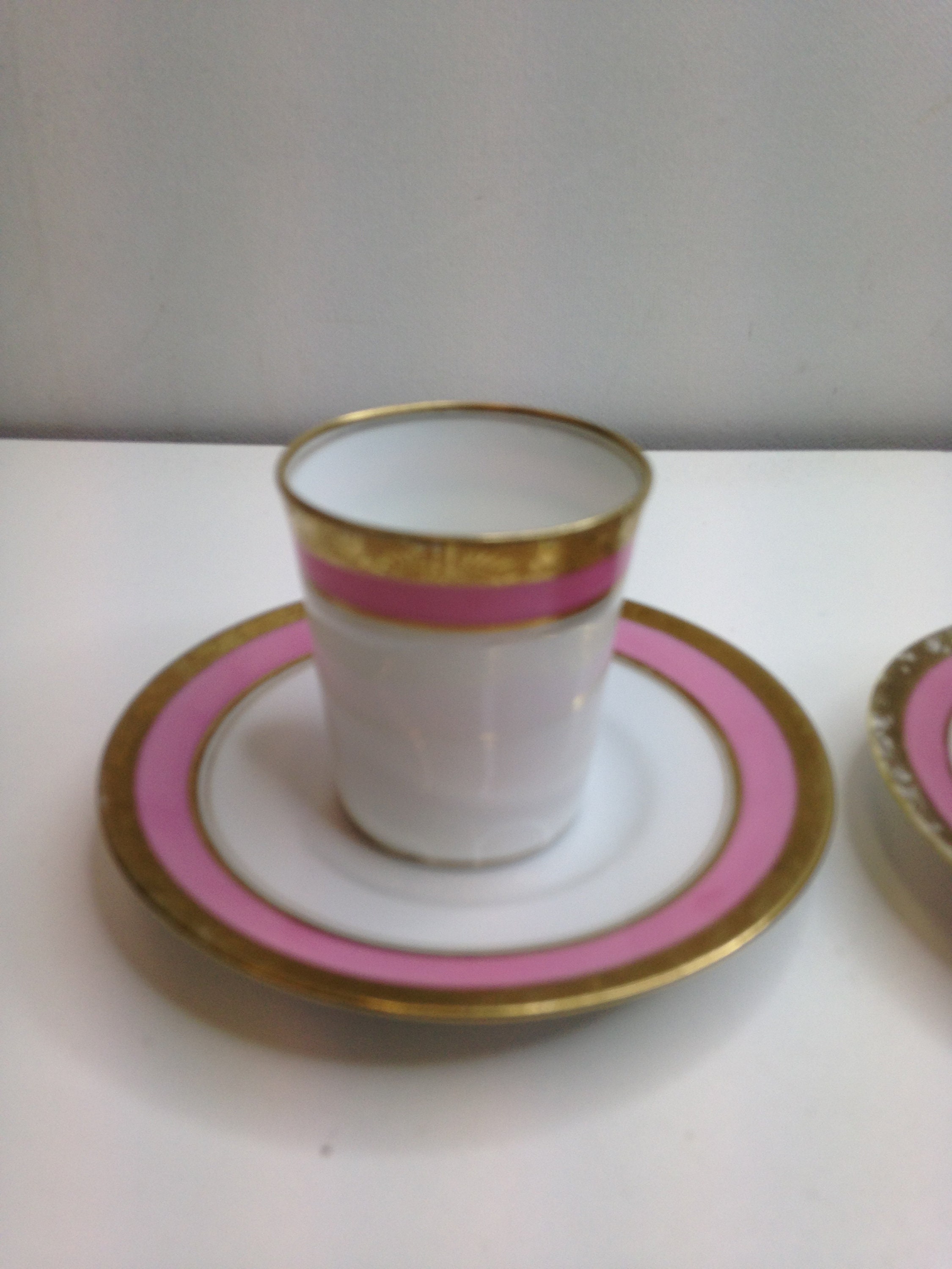 Vintage Noritake Pair of White and Pink With Gilt Edge - Etsy UK