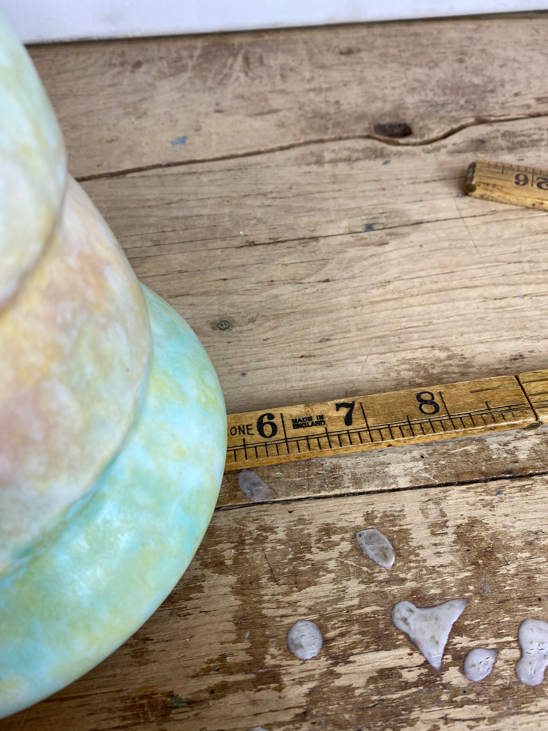 Vintage 1930's Art Deco Delcroft Ware Tall Vase Green and - Etsy UK