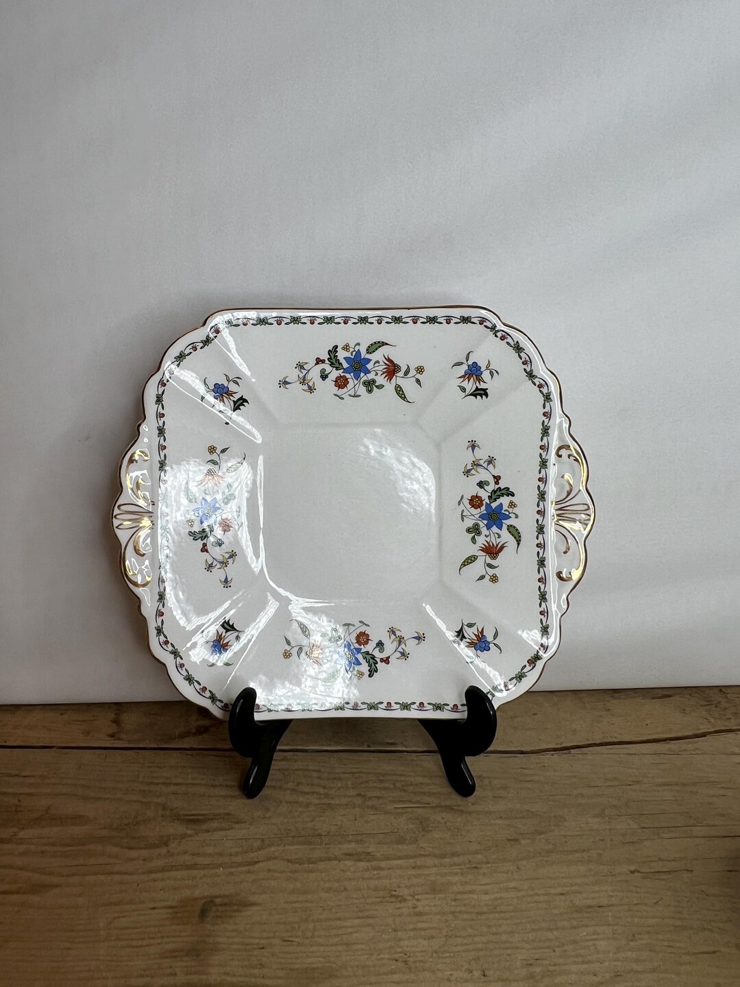 Vintage Shelley Fine Bone China Chelsea Pattern 11280 Cake Plate Pretty ...