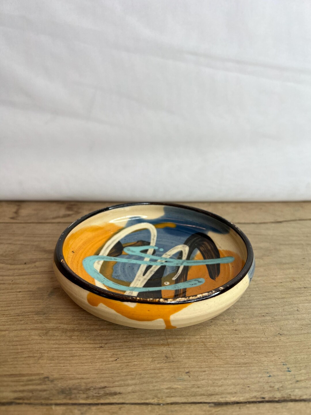 Vintage Southsea Model Village Studio Art Pottery Bowl / Dish Colourful ...