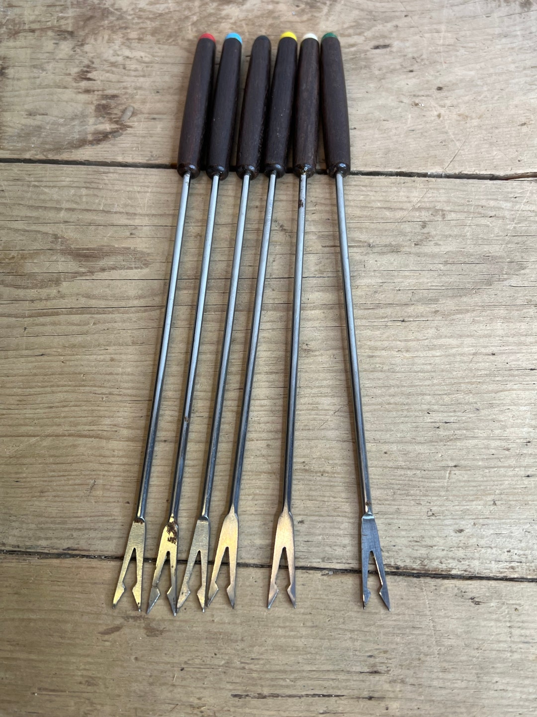 Vintage Fondue Forks / Canape Forks in Good Condition - Etsy