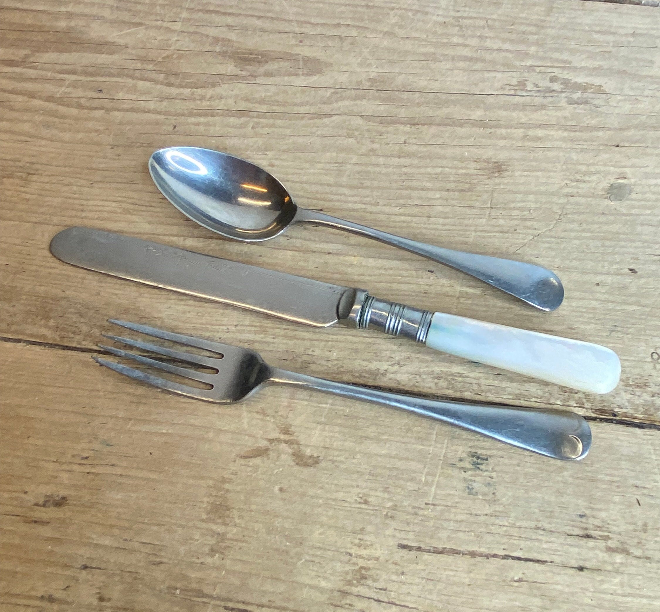 Vintage Boxed Set of Childs Christening Cutlery..... Knife | Etsy