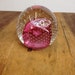 Vintage Pink Caithness cauldron Glass Paperweight Clear and Pink Swirl ...