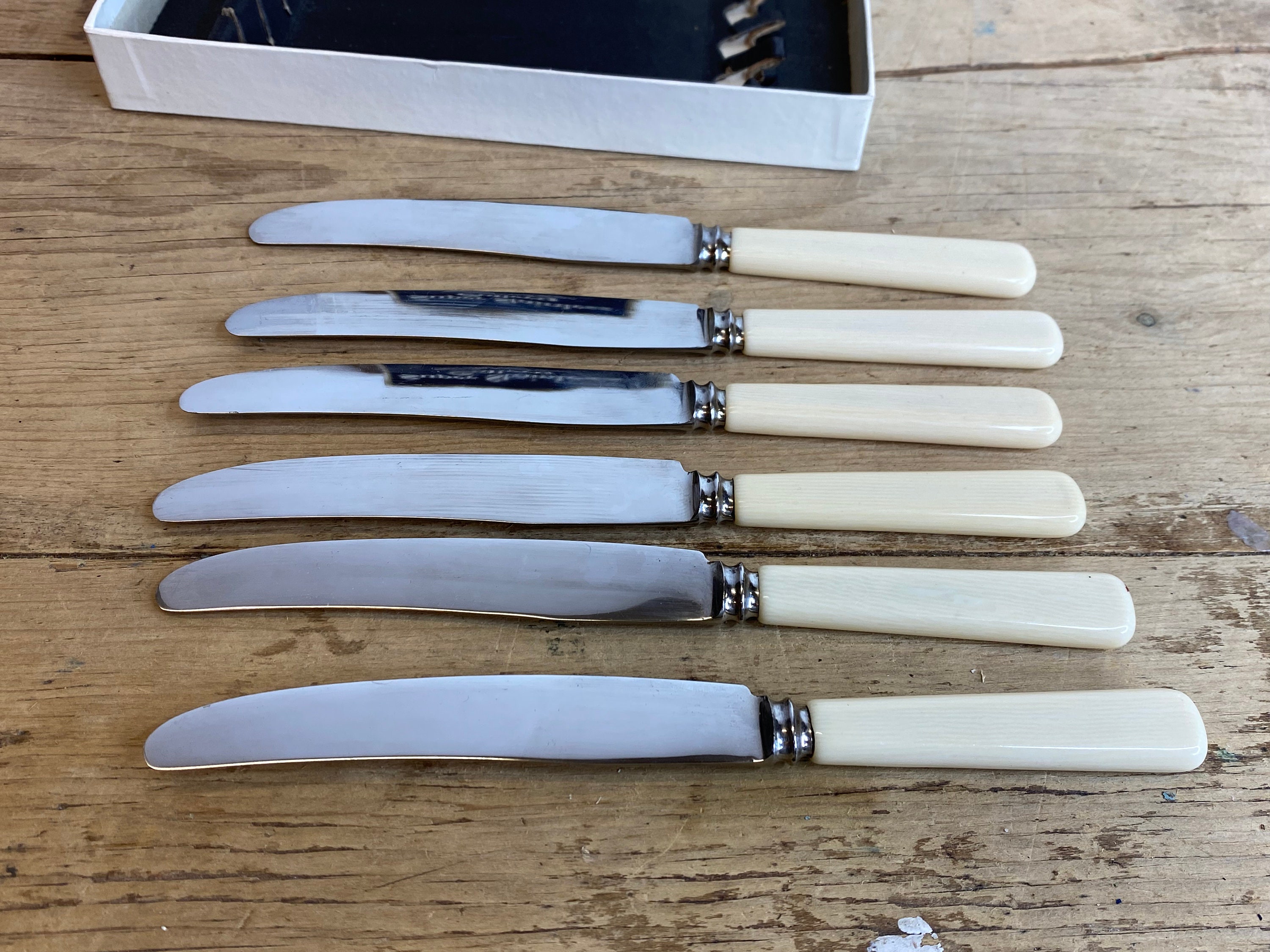 Vintage Boxed Set of 6 Viners Stainless Chrome Steel Knives.. - Etsy