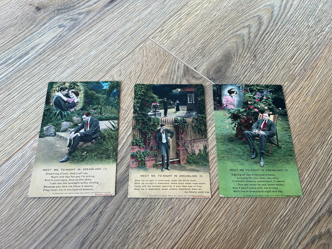 Vintage Collection of 3 Bamforth World War 1 (WW1) Picture Postcards ...