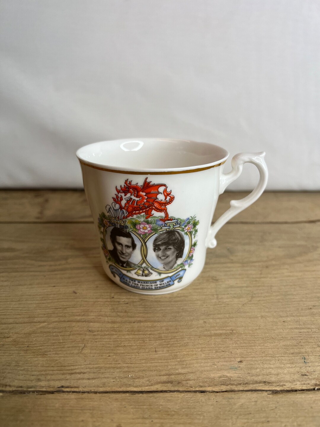 Vintage Mayfair Pottery Prince Charles & Lady Diana Wedding 1981 Mug ...