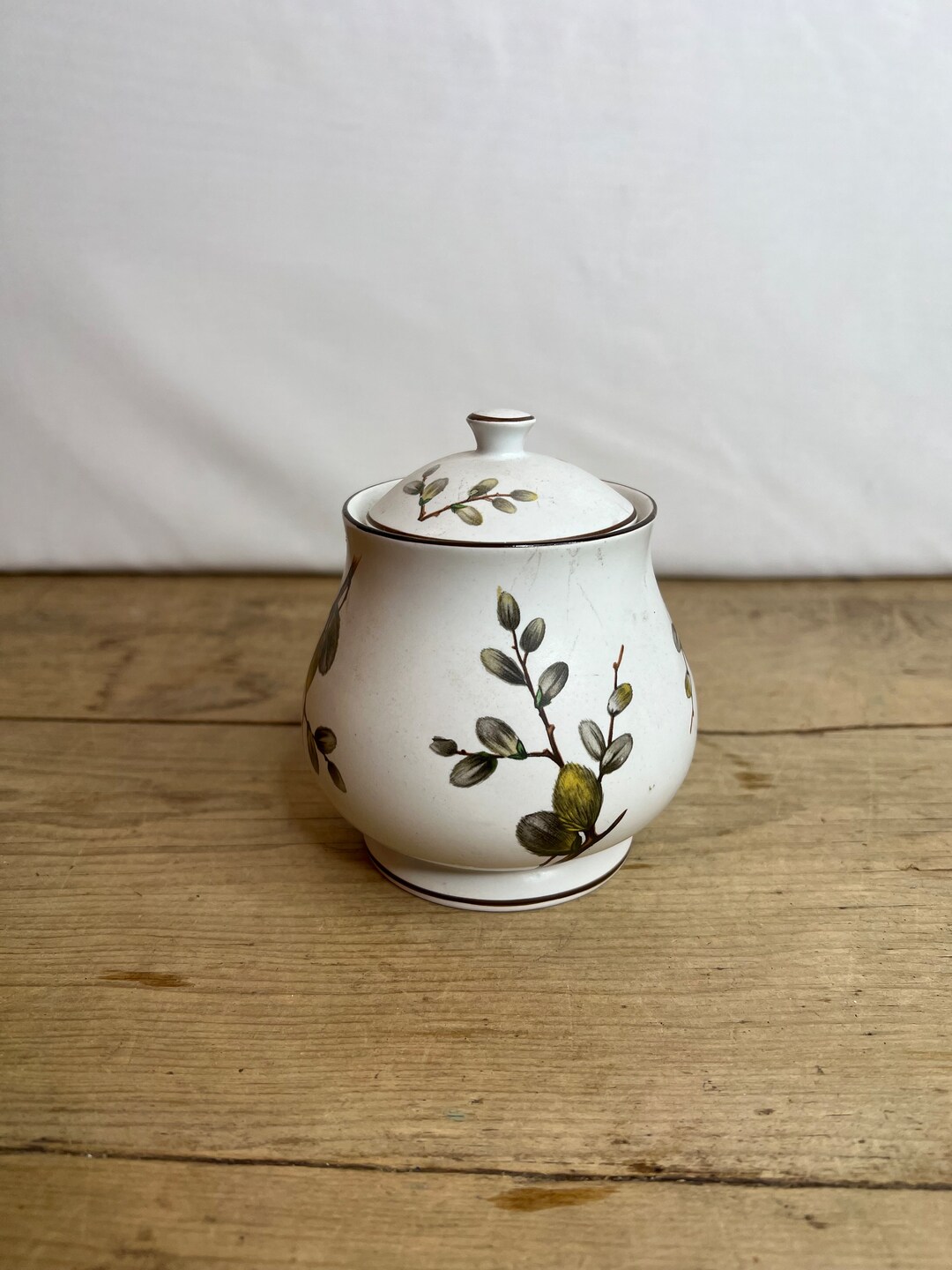 Vintage Midwinter Fashion Shape Handpainted Pussy Willow Preserve Jam ...