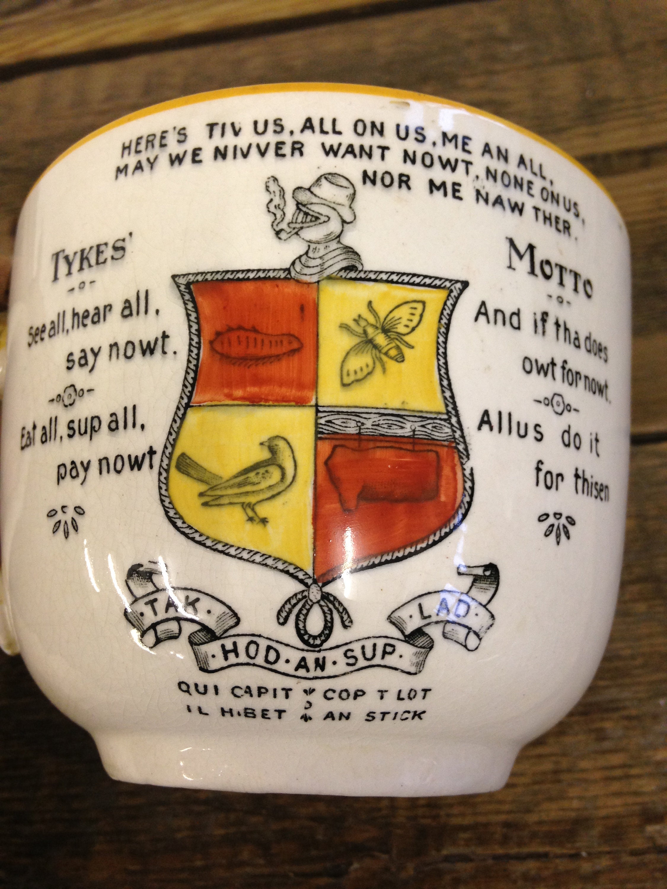 Antique Adams Tykes Motto Yorkshire Oversized Tea Cup With - Etsy UK
