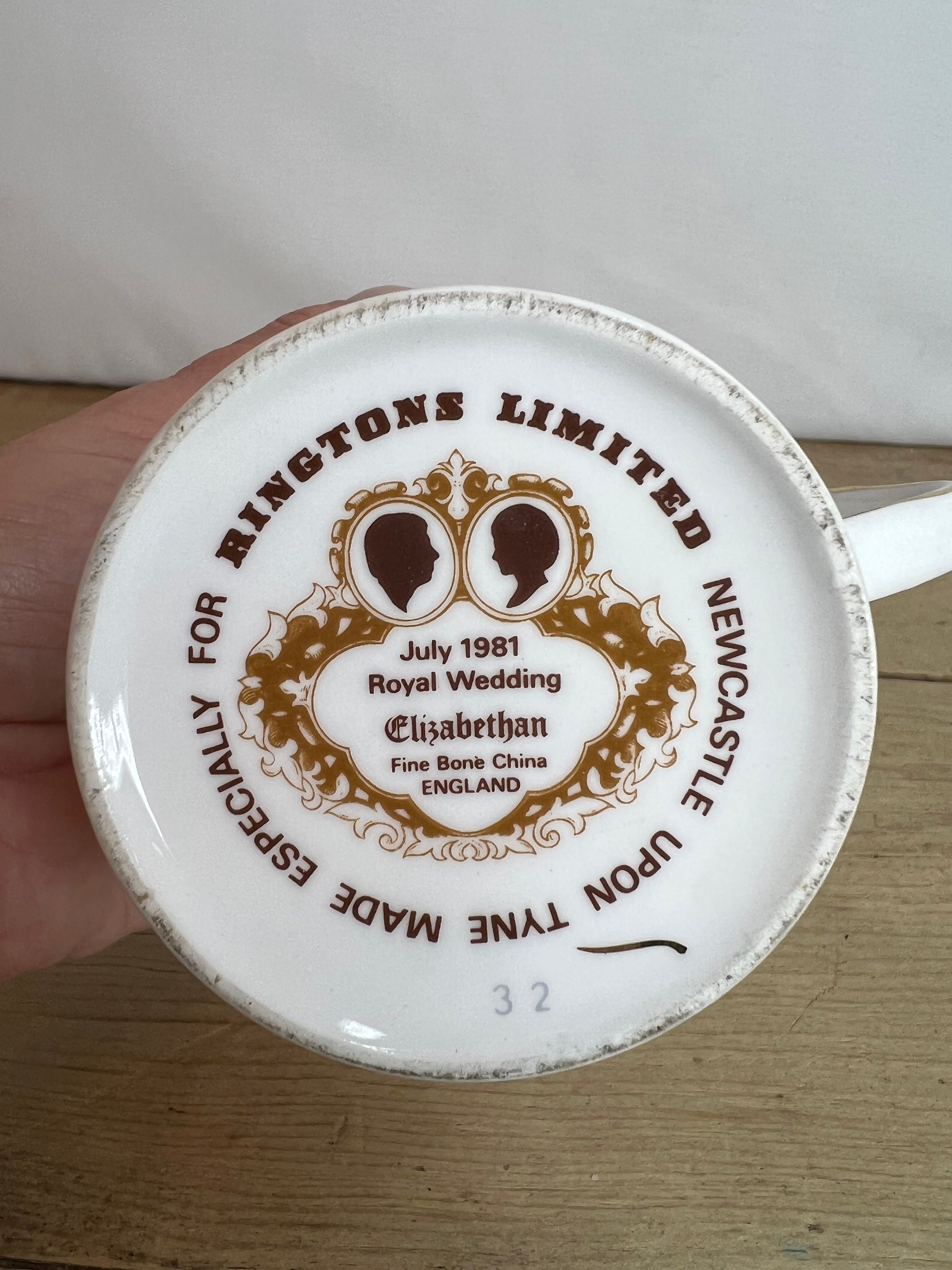 Vintage Elizabethan Pottery for Ringtons Royal Wedding Andrew - Etsy UK