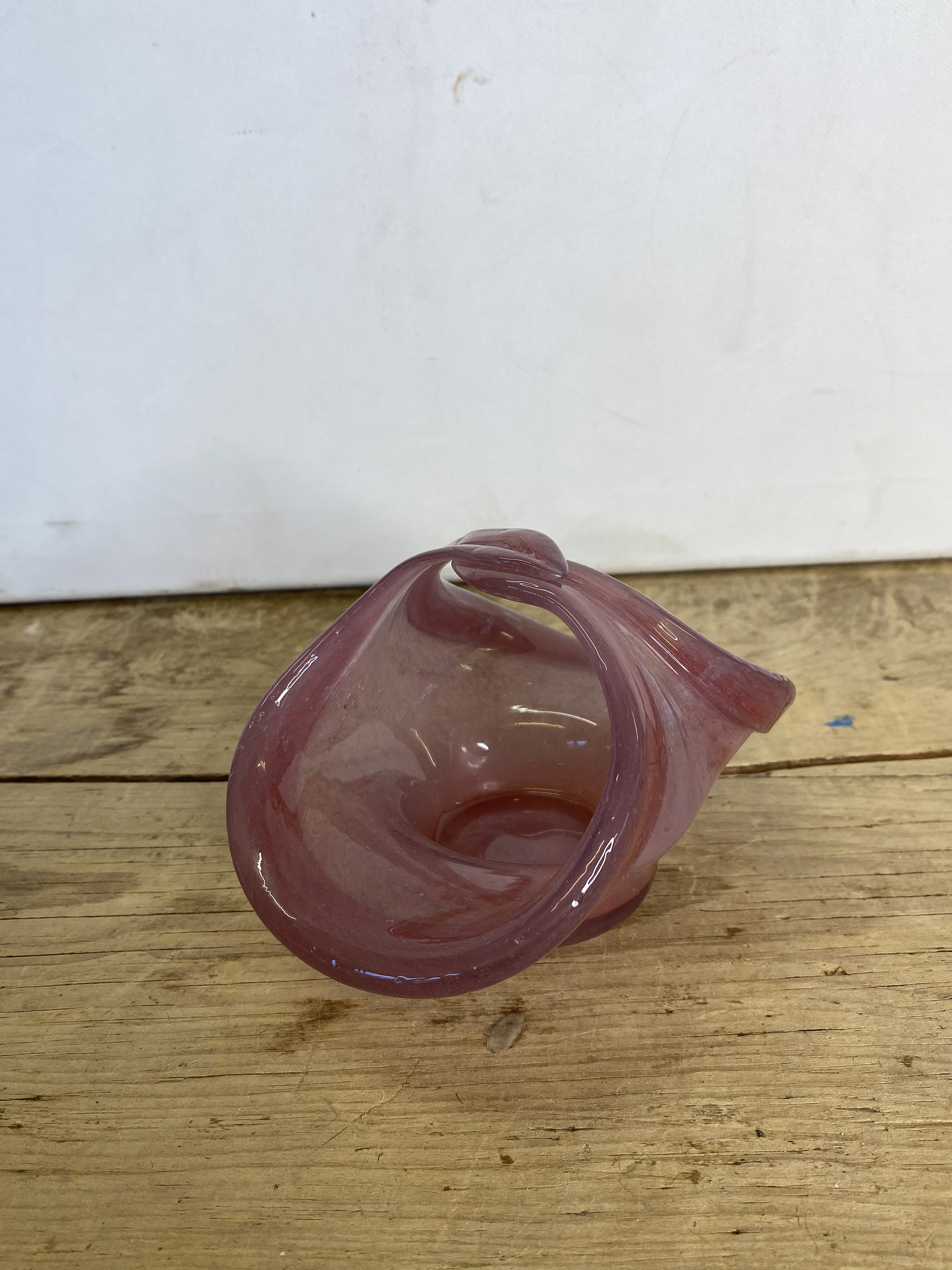 Good Condition Vintage Vasart Strathearn Scottish Small Blue Glass ...
