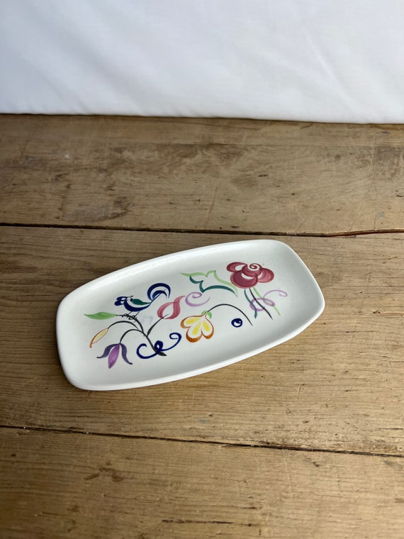 Vintage Poole Traditional Rectangular Pin Dish Patter… - Gem