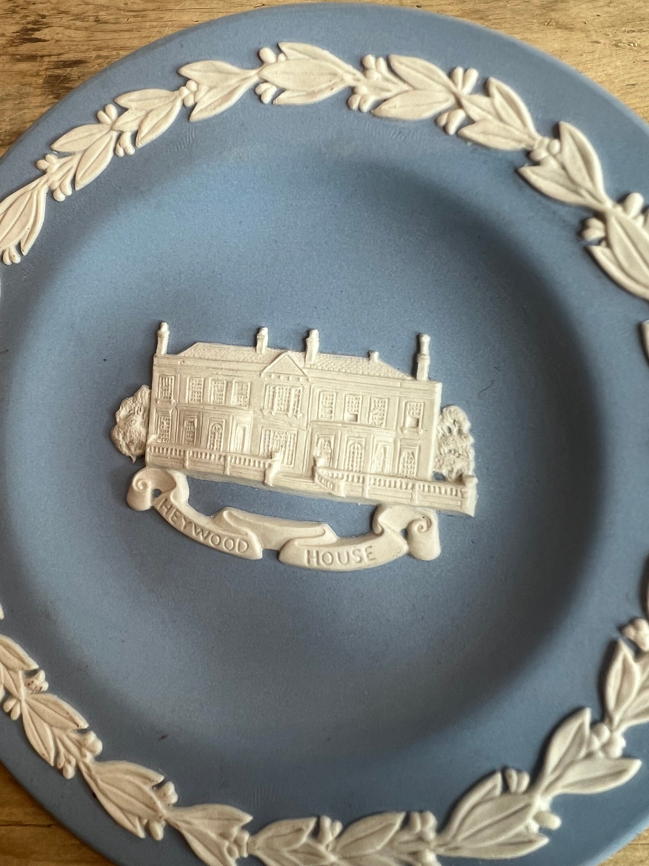 Vintage Wedgwood Blue Basalt Jasperware Pin Dish With Heywood - Etsy
