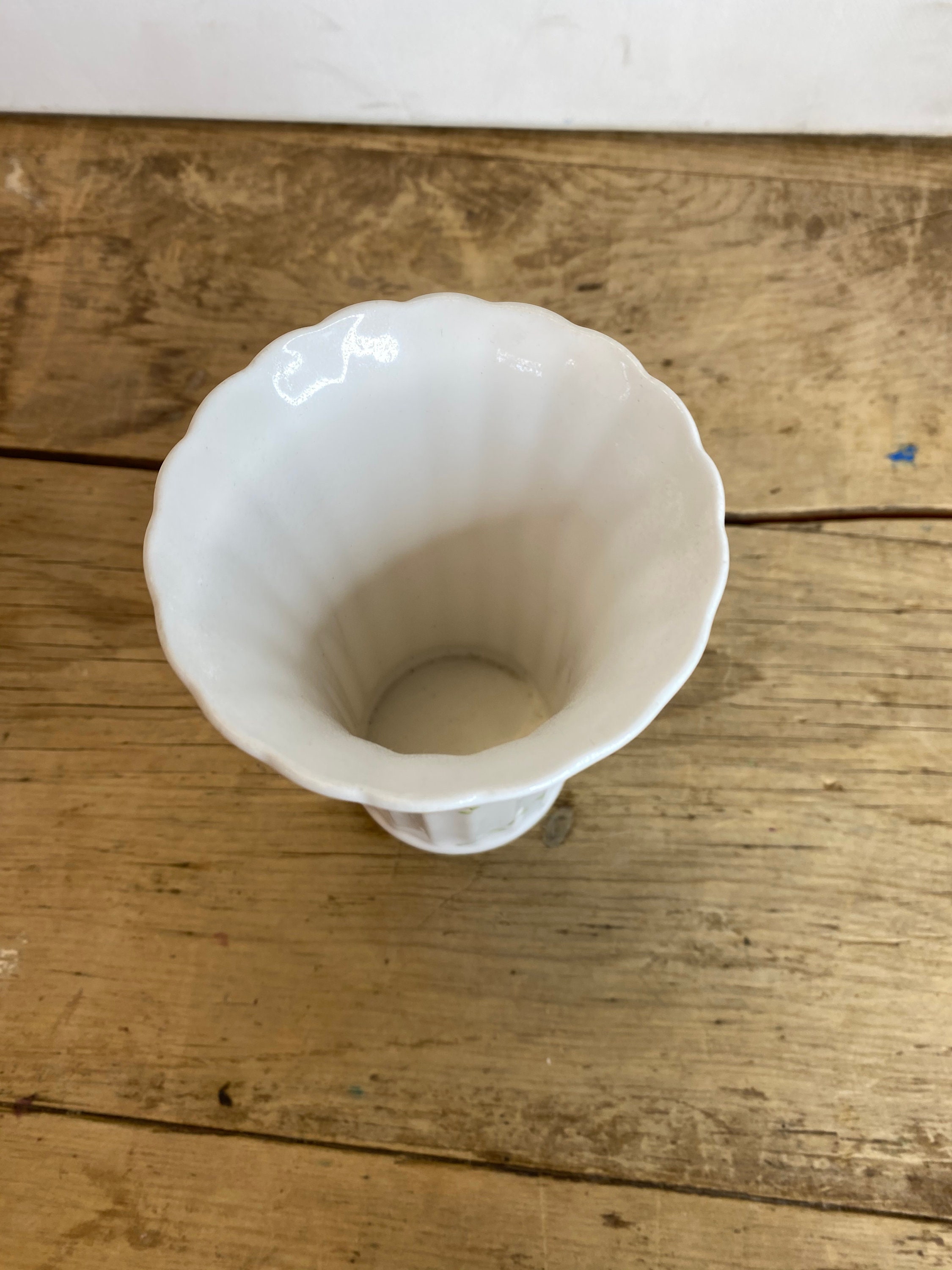 Vintage Spode Bouquet Tall Vase. White With Pretty Bird - Etsy