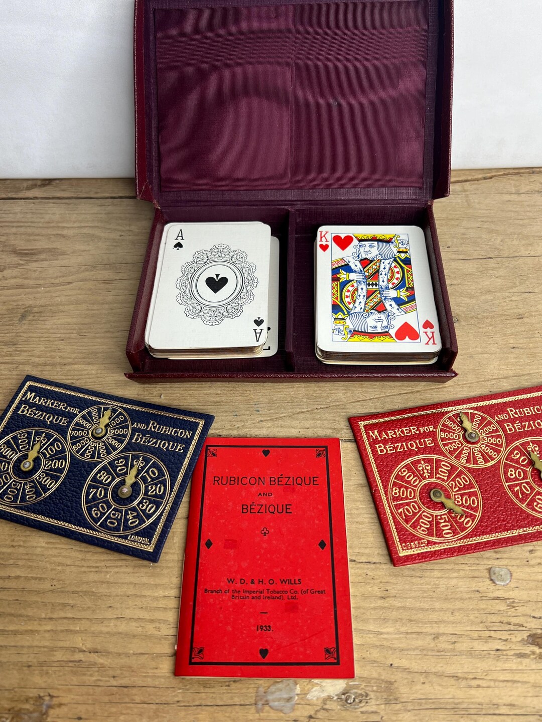Vintage Circa 1933 WD & HO Wills Rubicon Bezique Card Game.in Good Condition - Etsy