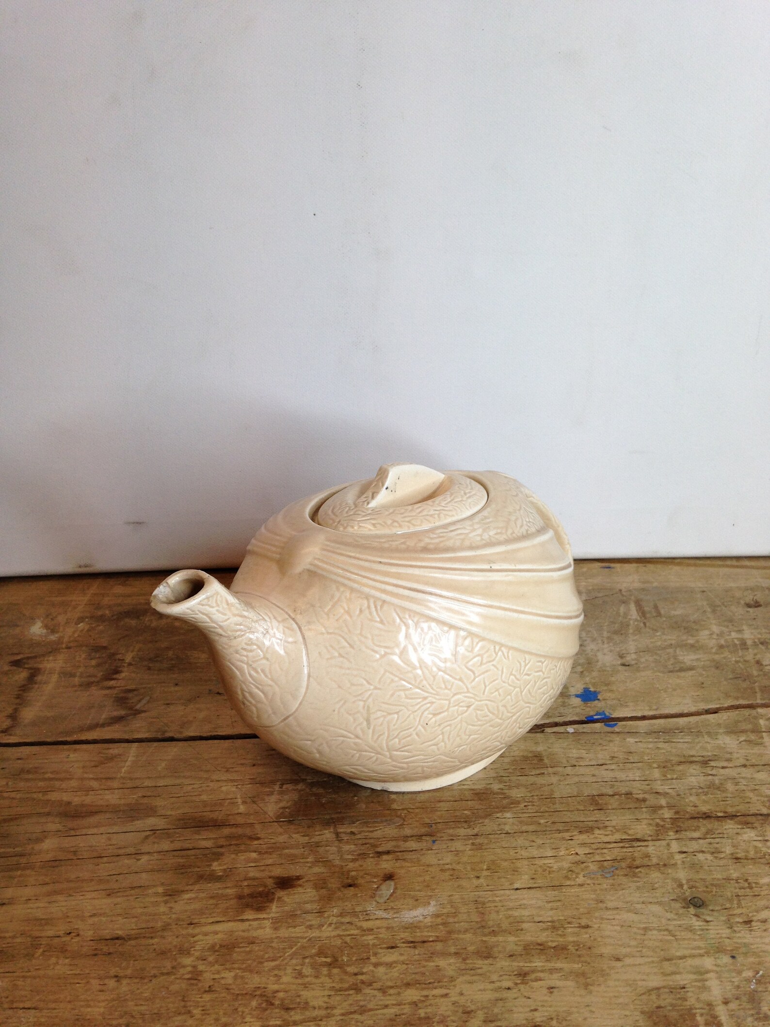 Vintage Portland Potteries Cobridge PPC Beige Art Deco Teapot - Etsy UK