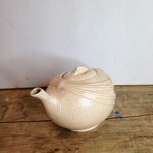 Vintage Portland Potteries Cobridge PPC Beige Art Deco Teapot - Unusual ...