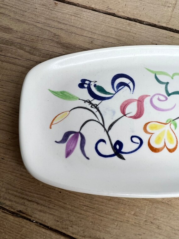 Vintage Poole Traditional Rectangular Pin Dish Patter… - Gem