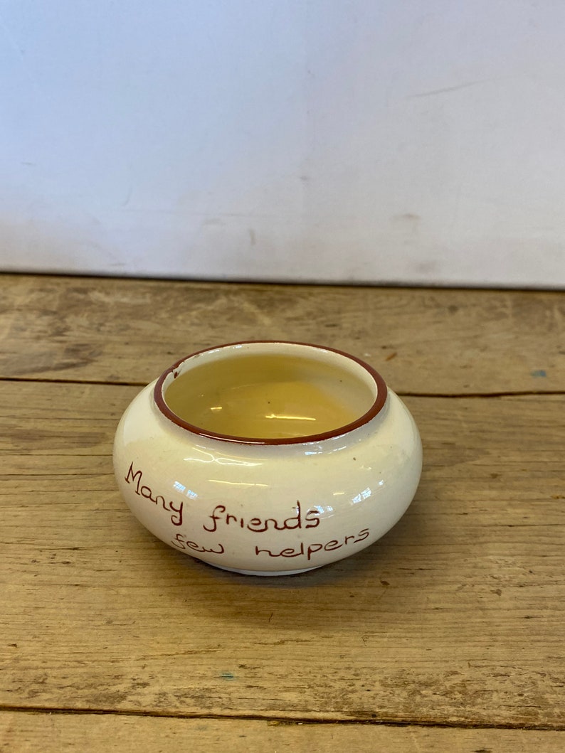 Vintage Collectible Devon Ware Torquay Sugar Bowl Many Friends - Etsy UK