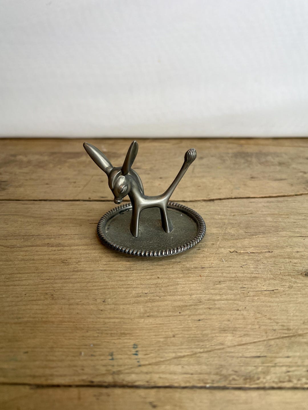 Vintage Seba Silver Plated Donkey Ring Holder With Dish Base. in Good ...