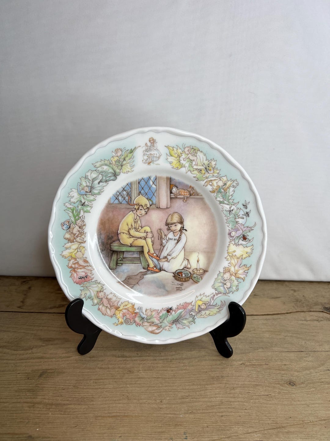 Vintage 1988 Royal Worcester Peter Pan Plate peter's Shadow in Good ...