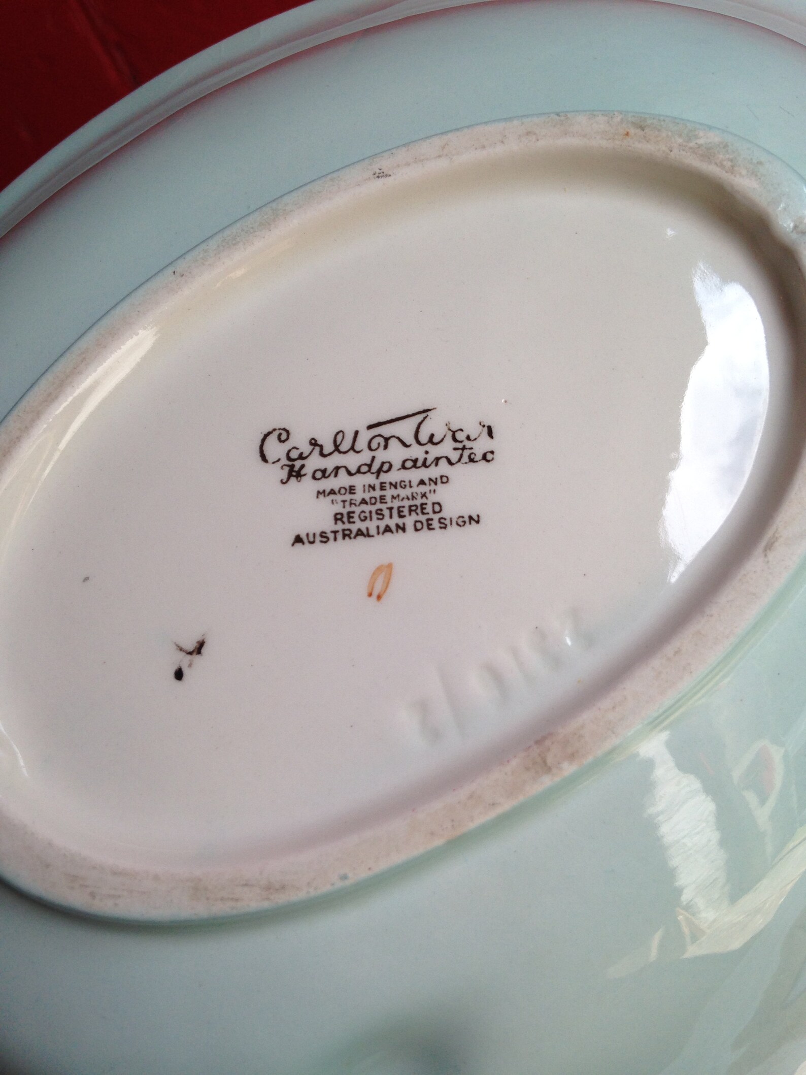 Vintage Pale Blue Hazelnut Carlton Ware Australian Design Bowl / Dish ...