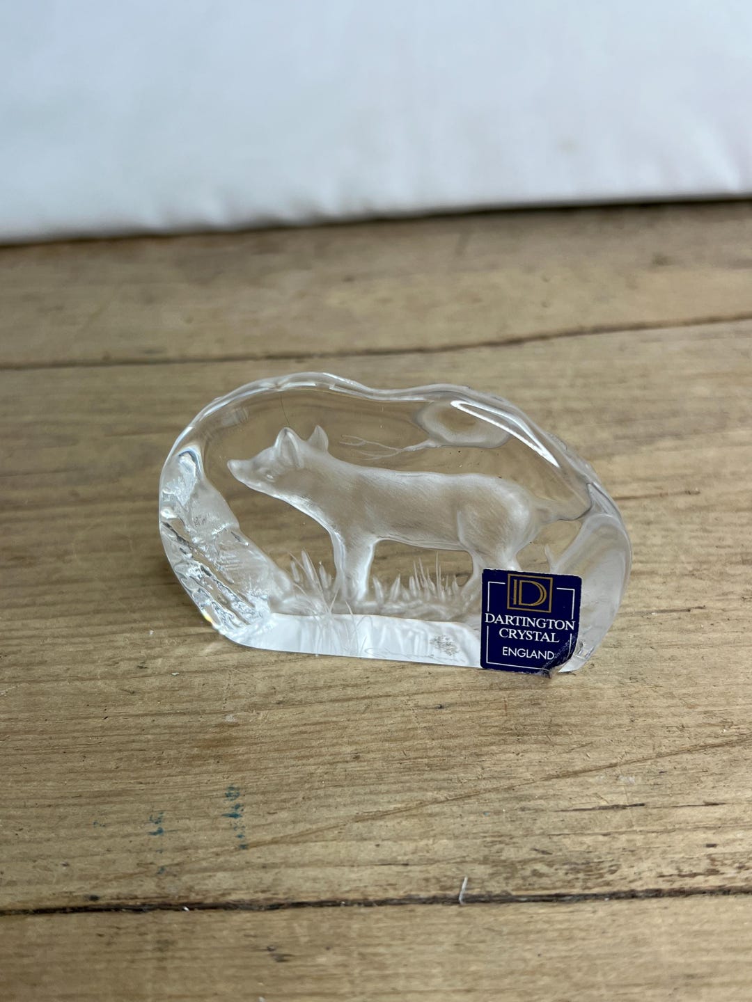 Vintage Dartington 24% Lead Crystal Glass Capredoni Pig Paperweight ...