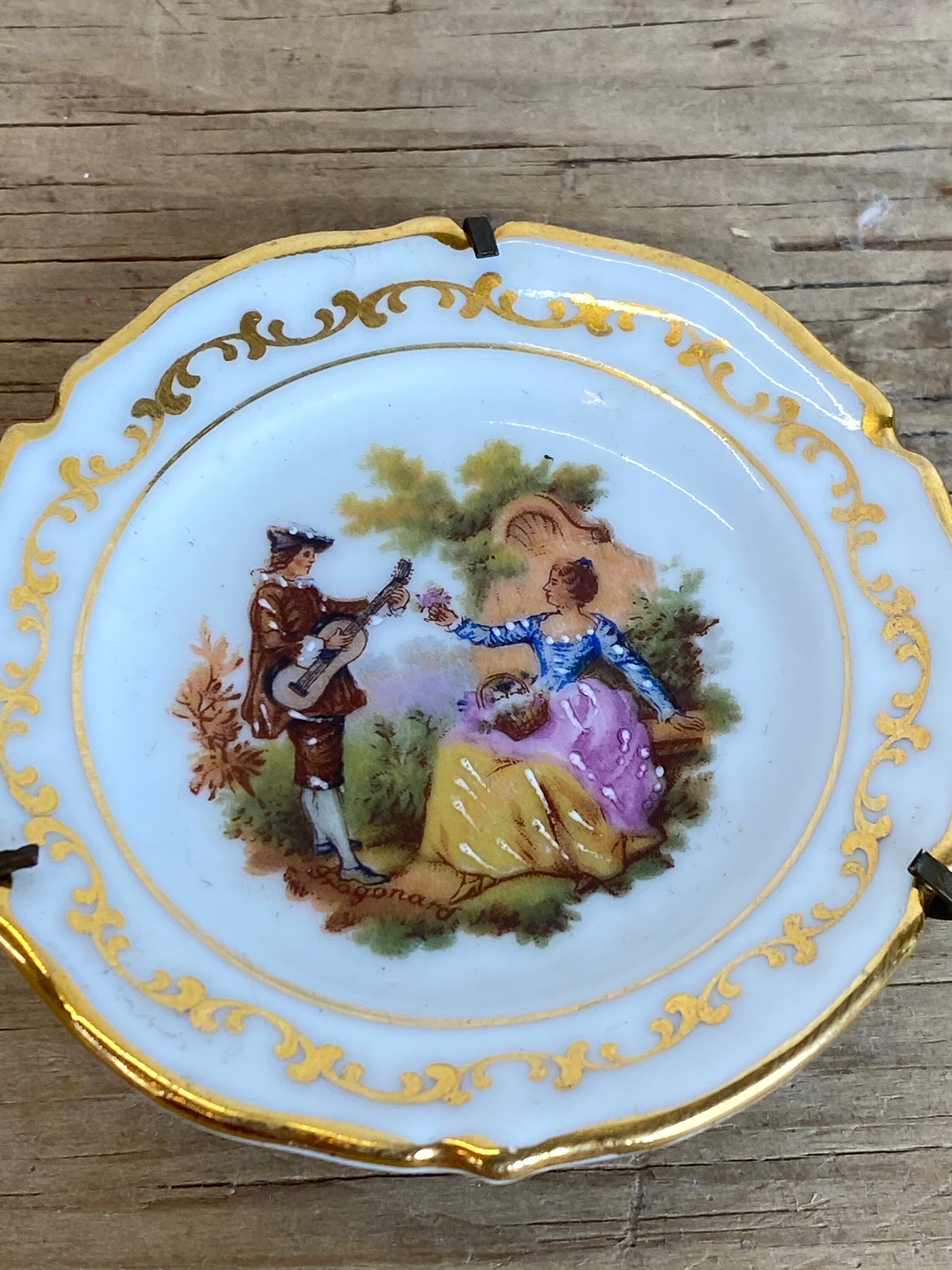 Vintage LIMOGES Collector Plate Renaissance Painting Made in Limoges ...